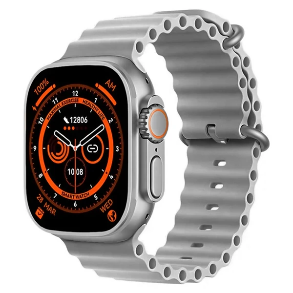 Smartwatch T800 Ultra Pantalla Táctil de 1.99" 49mm, Carga Inalámbrica ...