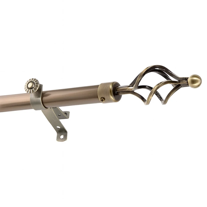 Barrote para Cortina Ajustable de 120 a 210cm + 20 Argollas Incluidas y ...