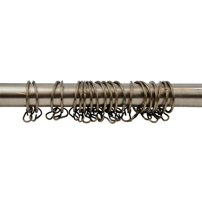 Barrote para Cortina Ajustable de 120 a 210cm + 20 Argollas Incluidas y ...