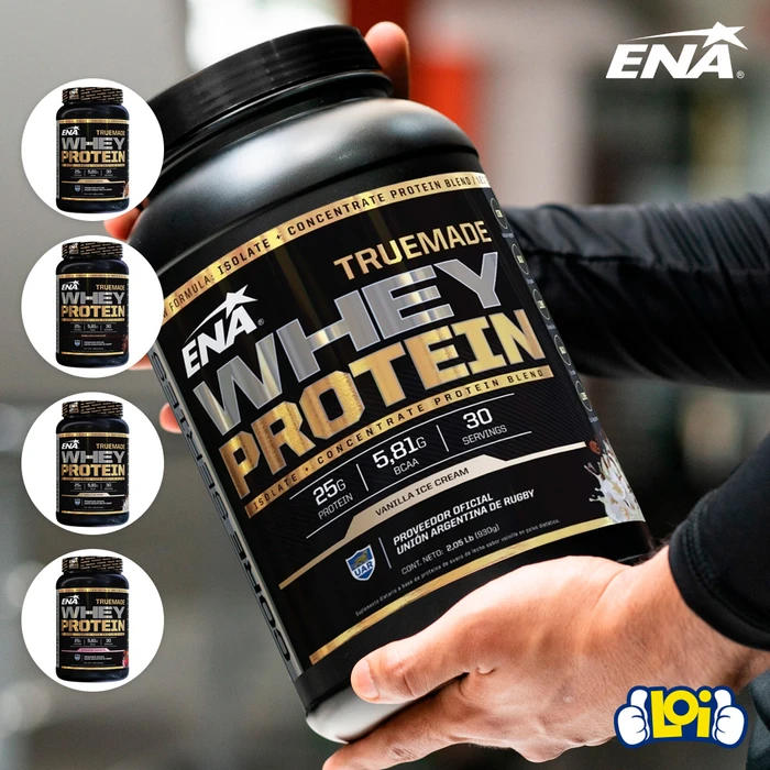 Suplemento ENA Whey Protein True Made Presentación de 930g - Chocolate ...