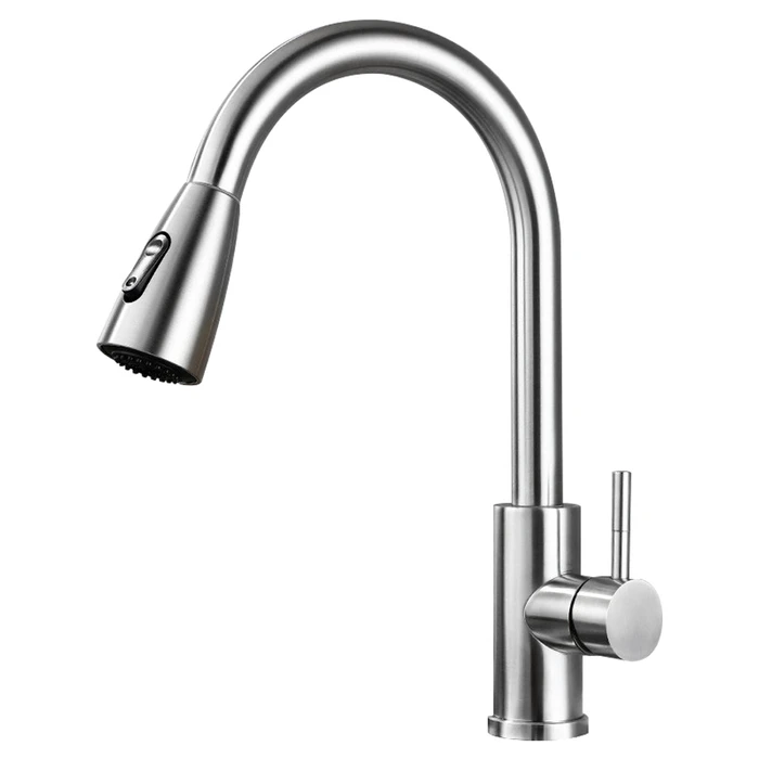 Canilla Monocomando Extensible para Cocina con Selector de Flujo de ...