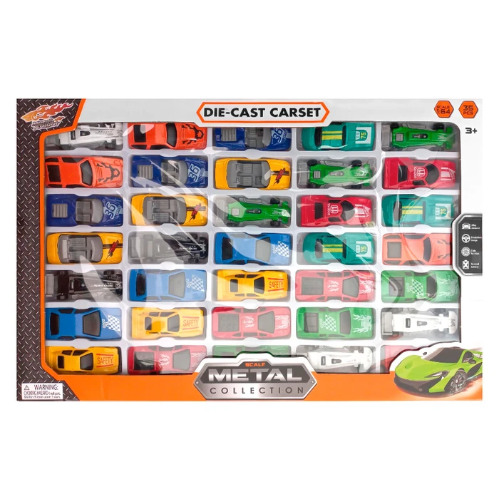 Set de 35 Autitos Metálicos a Escala 1:64, oferta LOi.