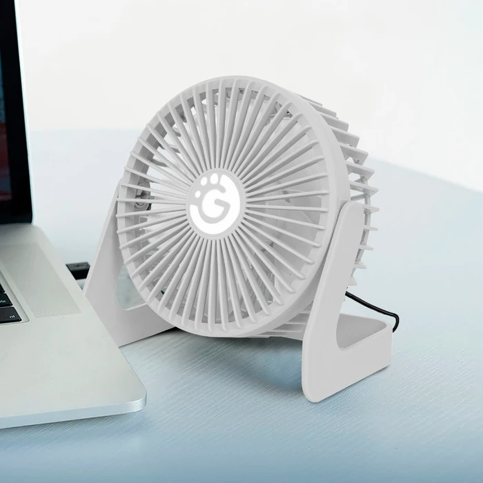 Ventilador USB Skyfan Desk Goldtech de 5 Aspas - Blanco, oferta LOi.